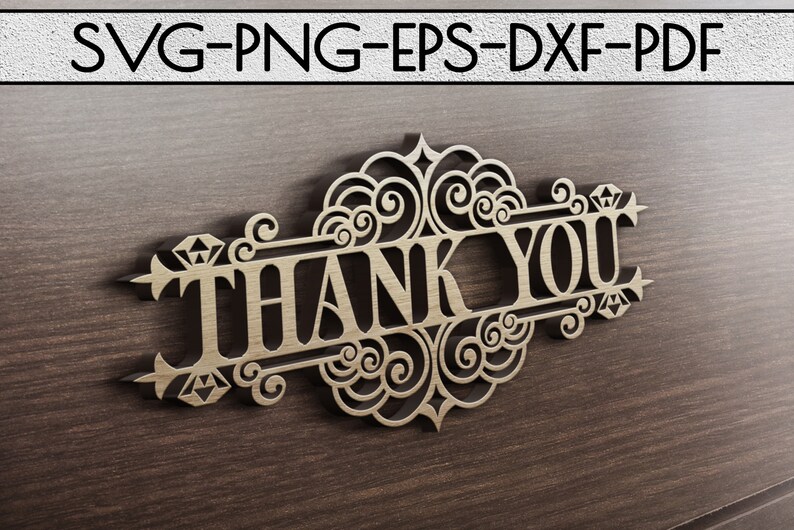 Thank You Sign Papercut Template Svg File Door Hangers - Etsy