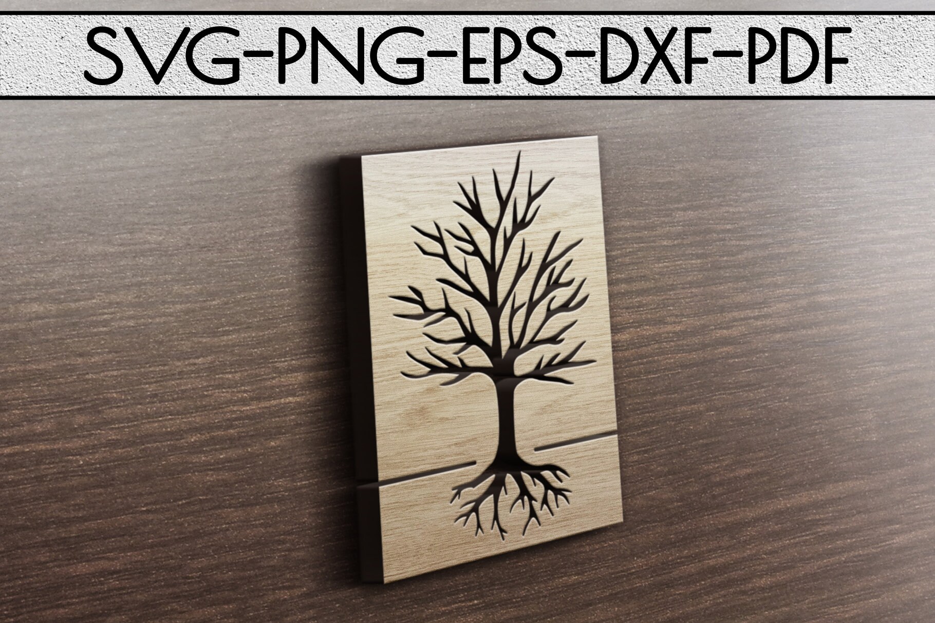 Tree branch papercut template family tree laser cut wedding | Etsy