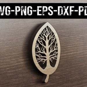 Leaf Tree 1 Papercut Template, Fall Svg, Laser Cut File, Wood Sign Art ...
