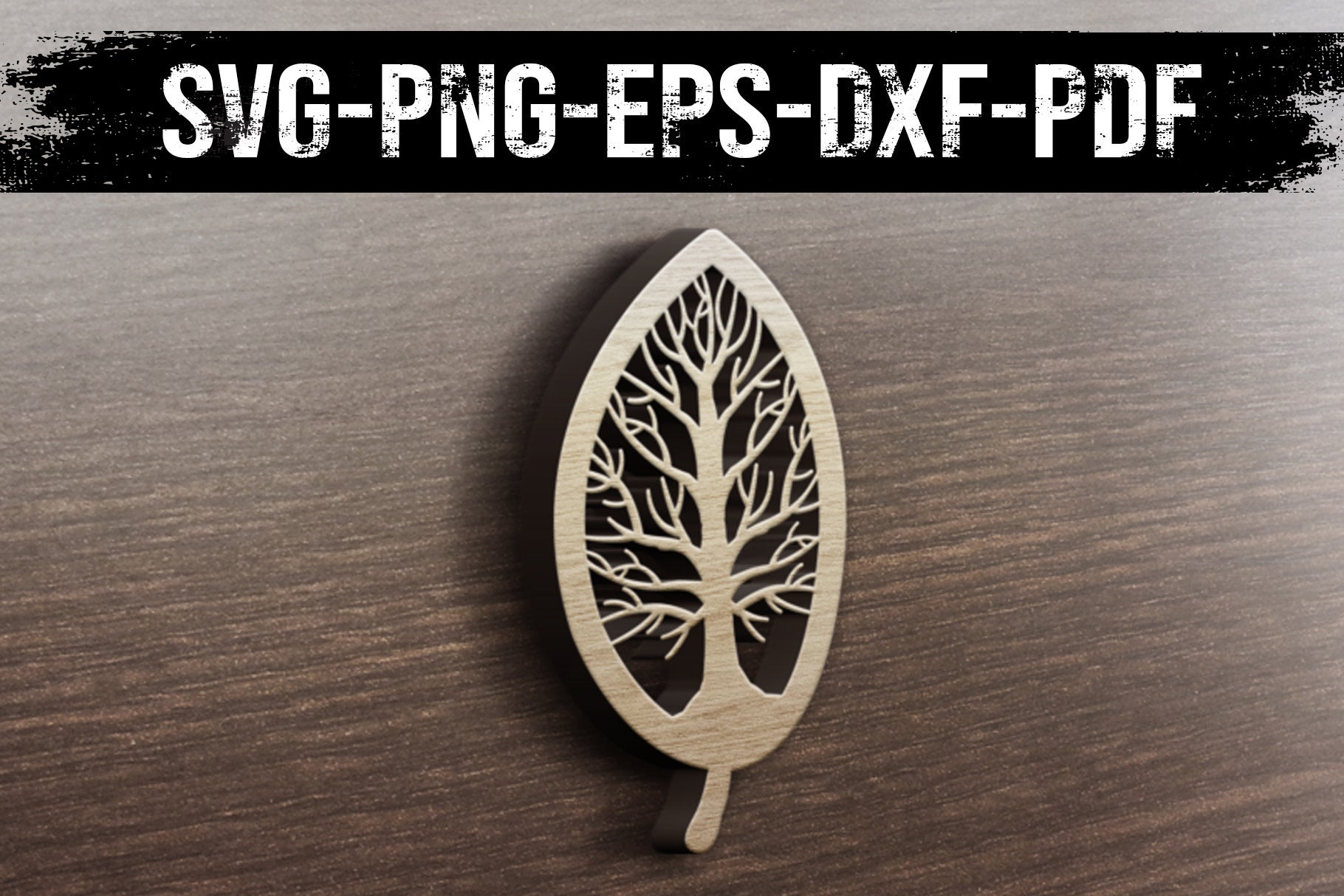 Leaf Tree 1 Papercut Template Fall Svg Laser Cut File Wood - Etsy