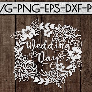 Wedding Papercut Templates Cutting File, Engagement, Wedding Sign, Gift ...