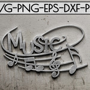 Music Note Papercut Template Svg File, Vinyl Cut File, Laser Vector ...