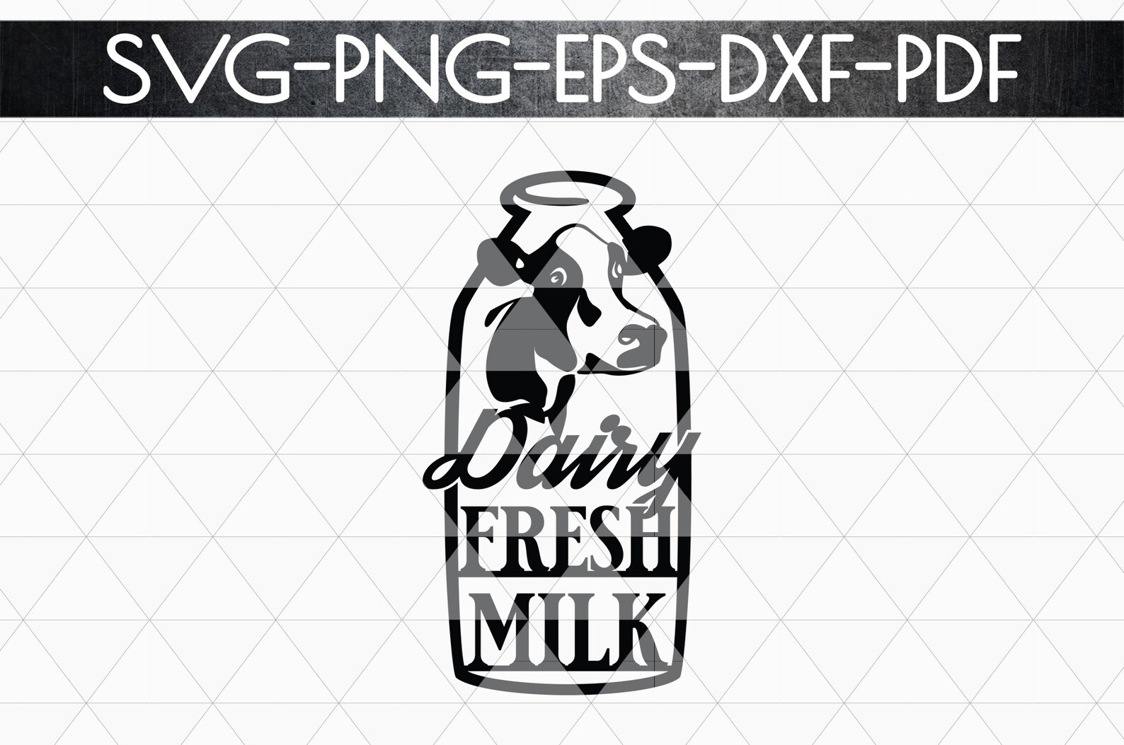 Dairy Fresh Milk Papercut Template, Farm Decor Svg, Glowforge Laser Cut ...