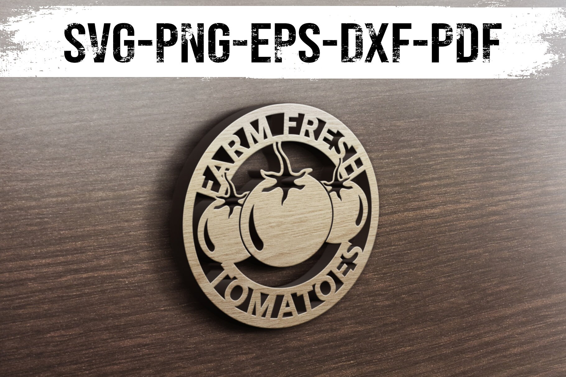 Farm Fresh Tomatoes Papercut Template Laser Cut Sign Art | Etsy