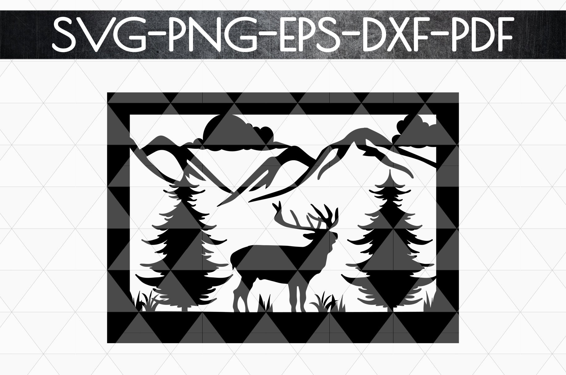 Wild Life Papercut Template Svg File Vinyl Cut Laser Vector - Etsy