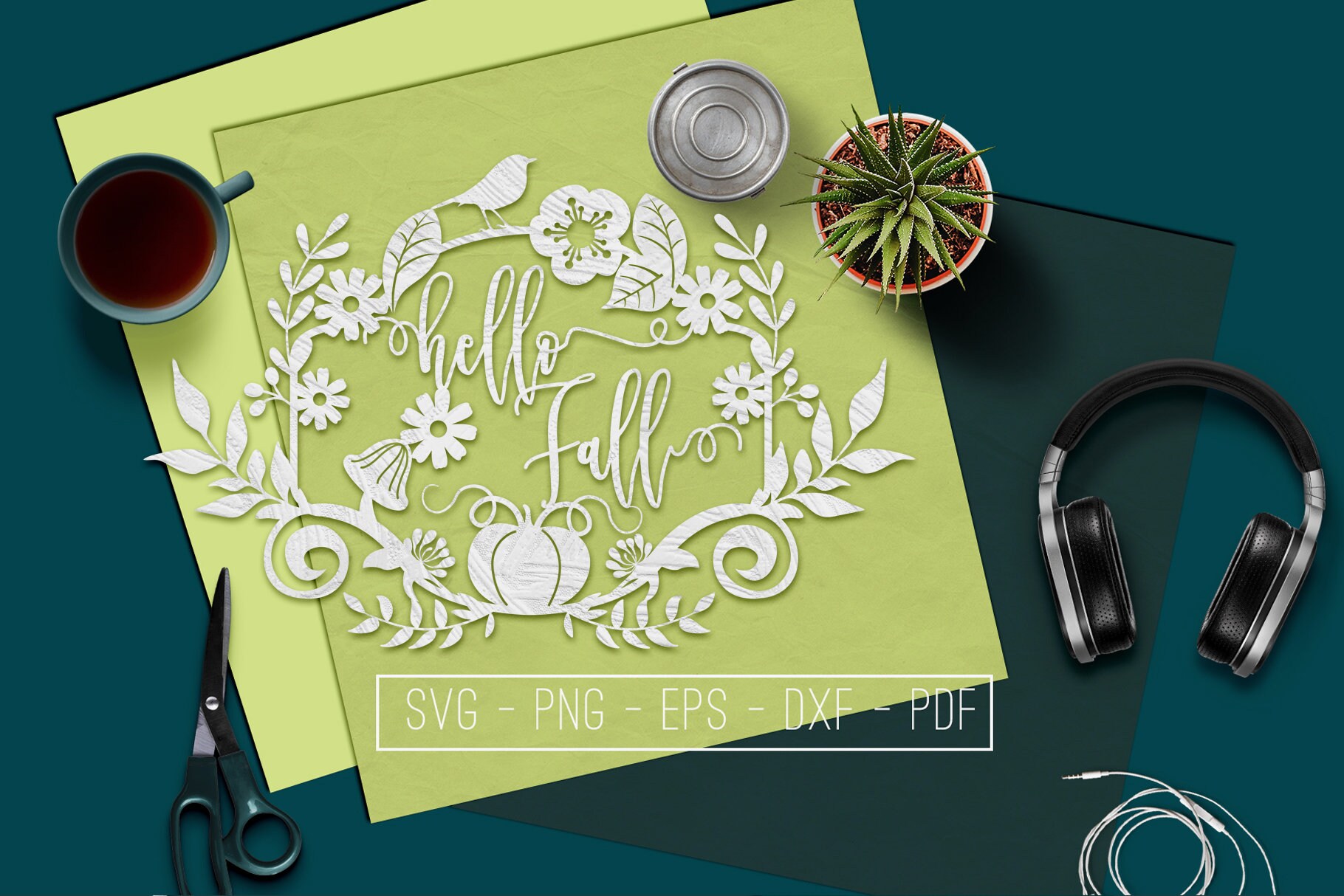 Hello Fall Svg Cutting File Happy Fall Svg Fall Cut Files | Etsy