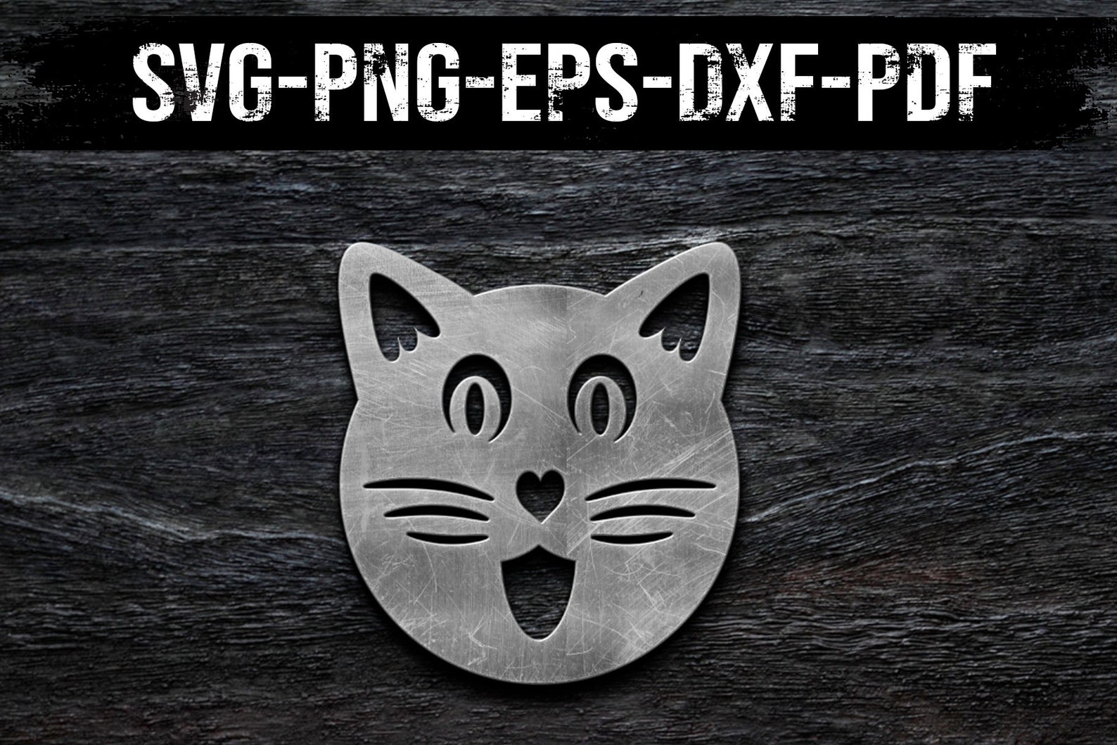 Cat Face 3 Papercut Cutting Template Cat Lady Gift Ideas Cat - Etsy