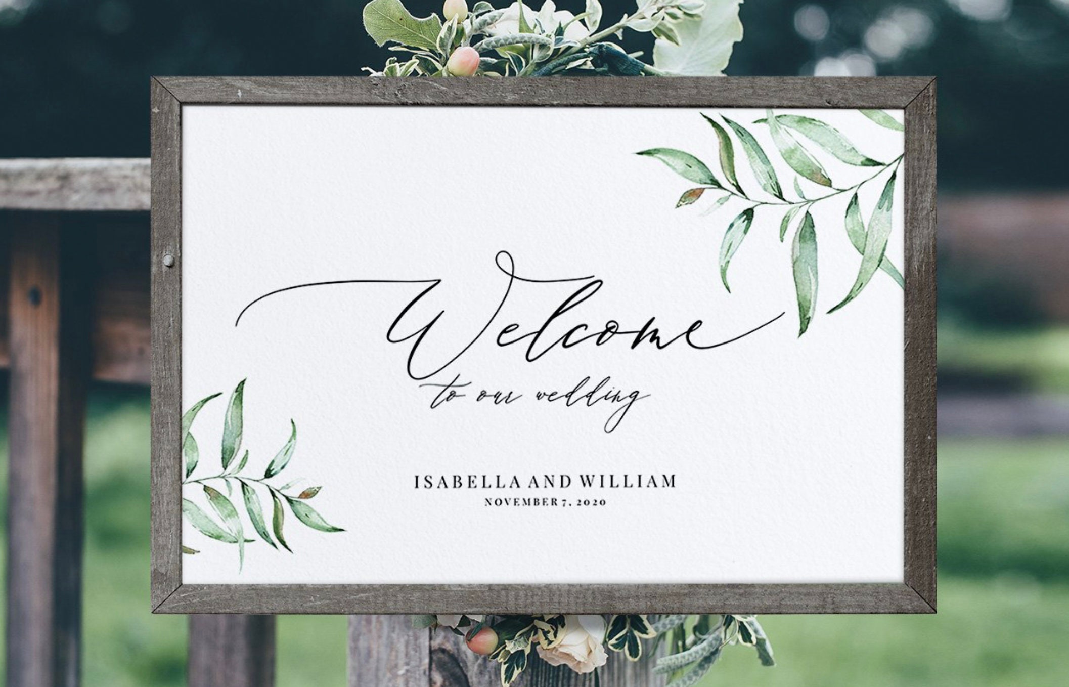 Wedding Welcome Sign Template, Welcome Wedding Sign, INSTANT Download ...