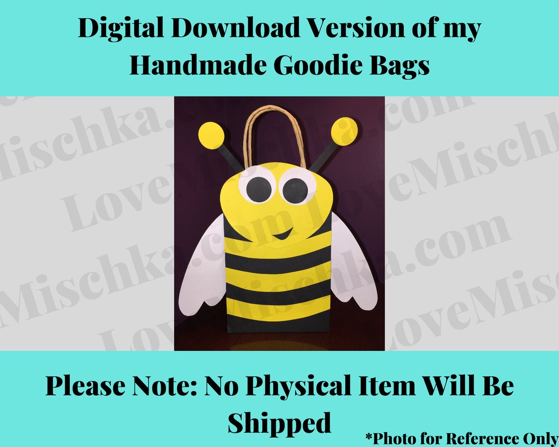 Bee Goodie Bag / Party Favor Gift Bags / Printable / Instant Download ...