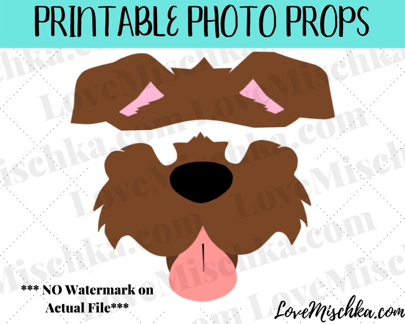 Set of 6 Dog Printable Photo Props / Instant Download / Dogs / - Etsy