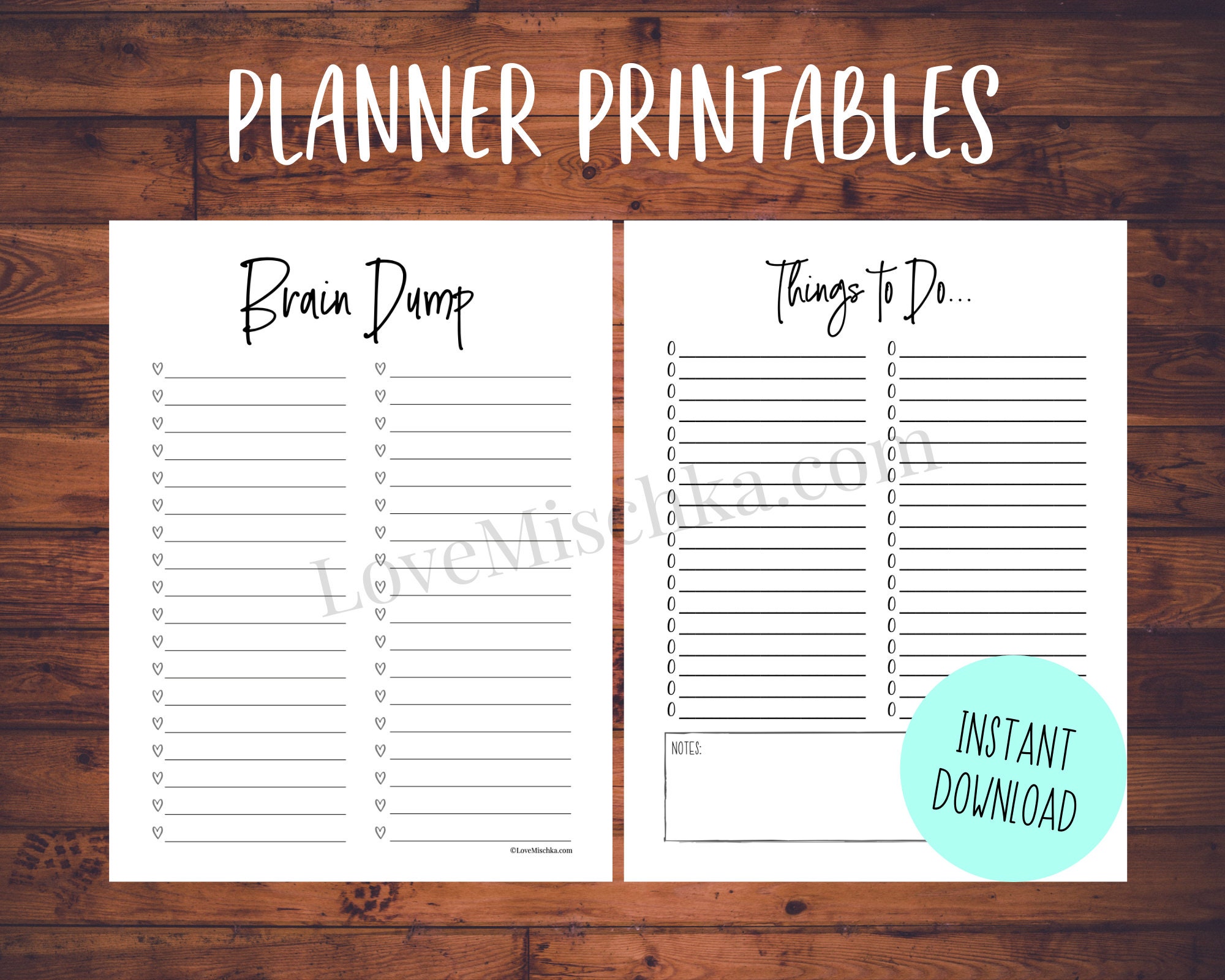 Printable Planner Bundle 2021 Digital Calendar Daily Planner Weekly ...