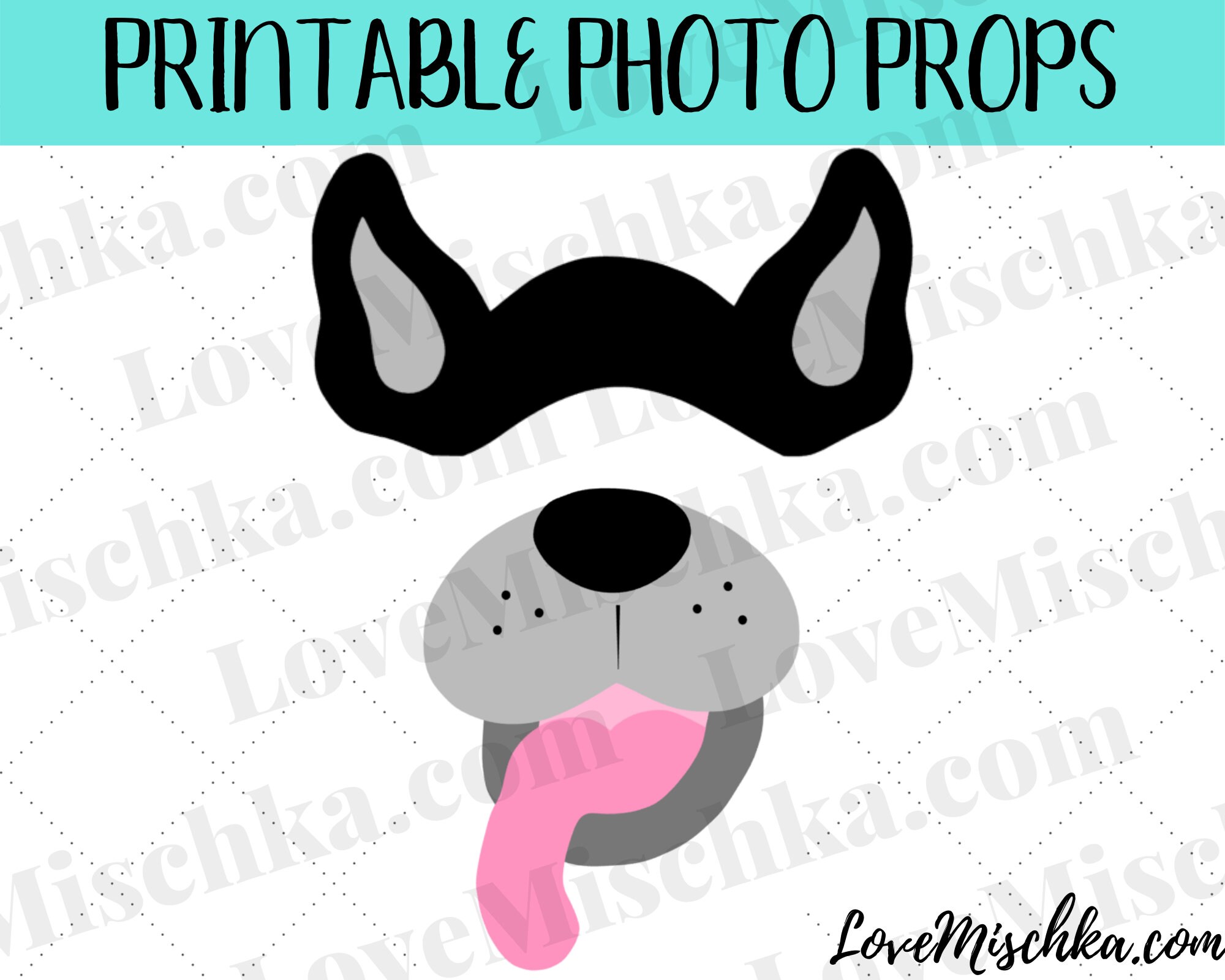 Set of 6 Dog Printable Photo Props / Instant Download / Dogs / - Etsy