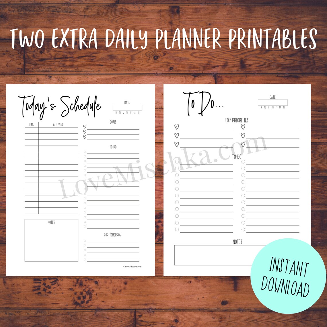 2021 Printable Planner Bundle Daily Planner Productivity Planner ...