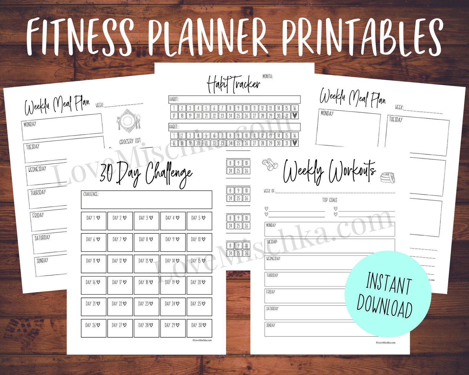 2021 Printable Planner Bundle Daily Planner Productivity Planner ...