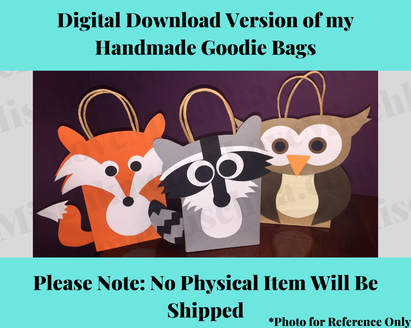 Set of Printable Woodland Goodie Bags / Forest Animals / Woodland ...