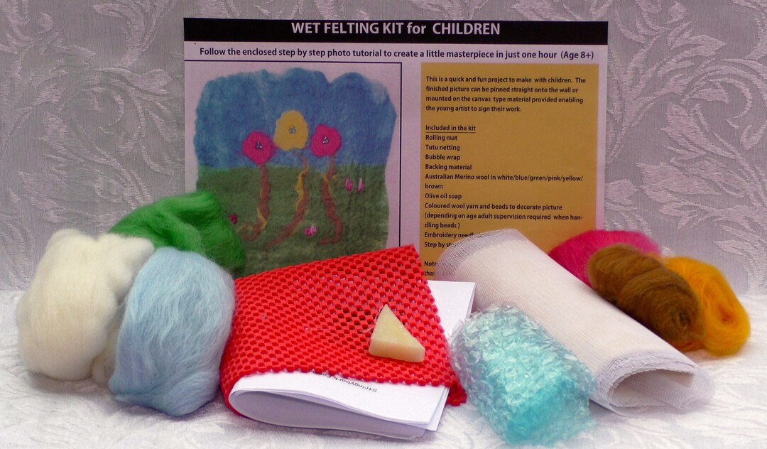 Wet Felting Kit for Children age 7 - Etsy