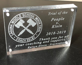 Personalised Congratulations Sentiment Gift Glass Plaque - Etsy