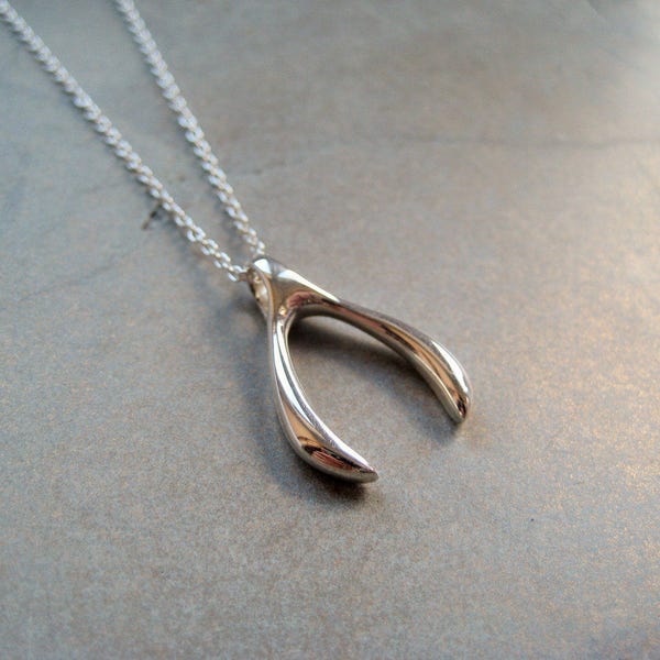Wishbone Necklace - Etsy