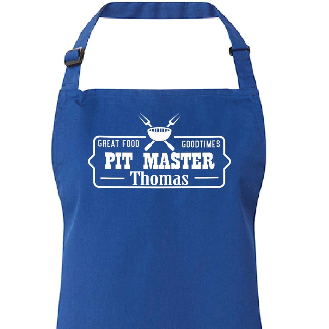 Personalised Mens Apron Pit Master BBQ Grill Apron Barbecue Apron Mans ...