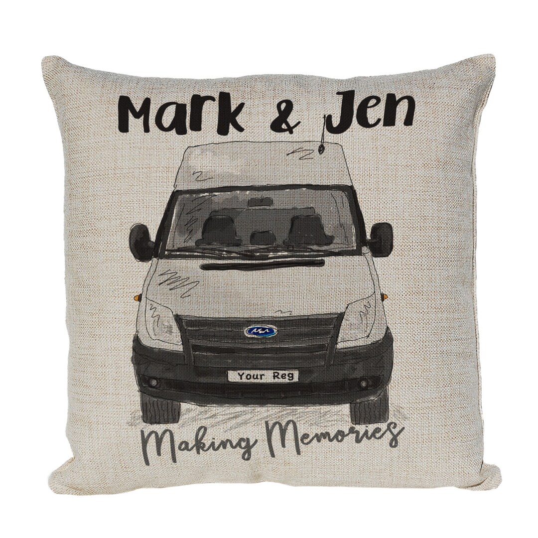 Personalised Transit MK7 Camper Van Cushion Cover, Choice of Colours by ...