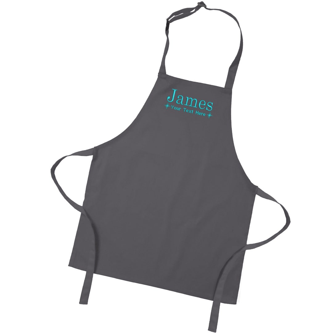 Personalised Children's/ Kid's Colour Aprons. Childrens Cooking/ Baking ...