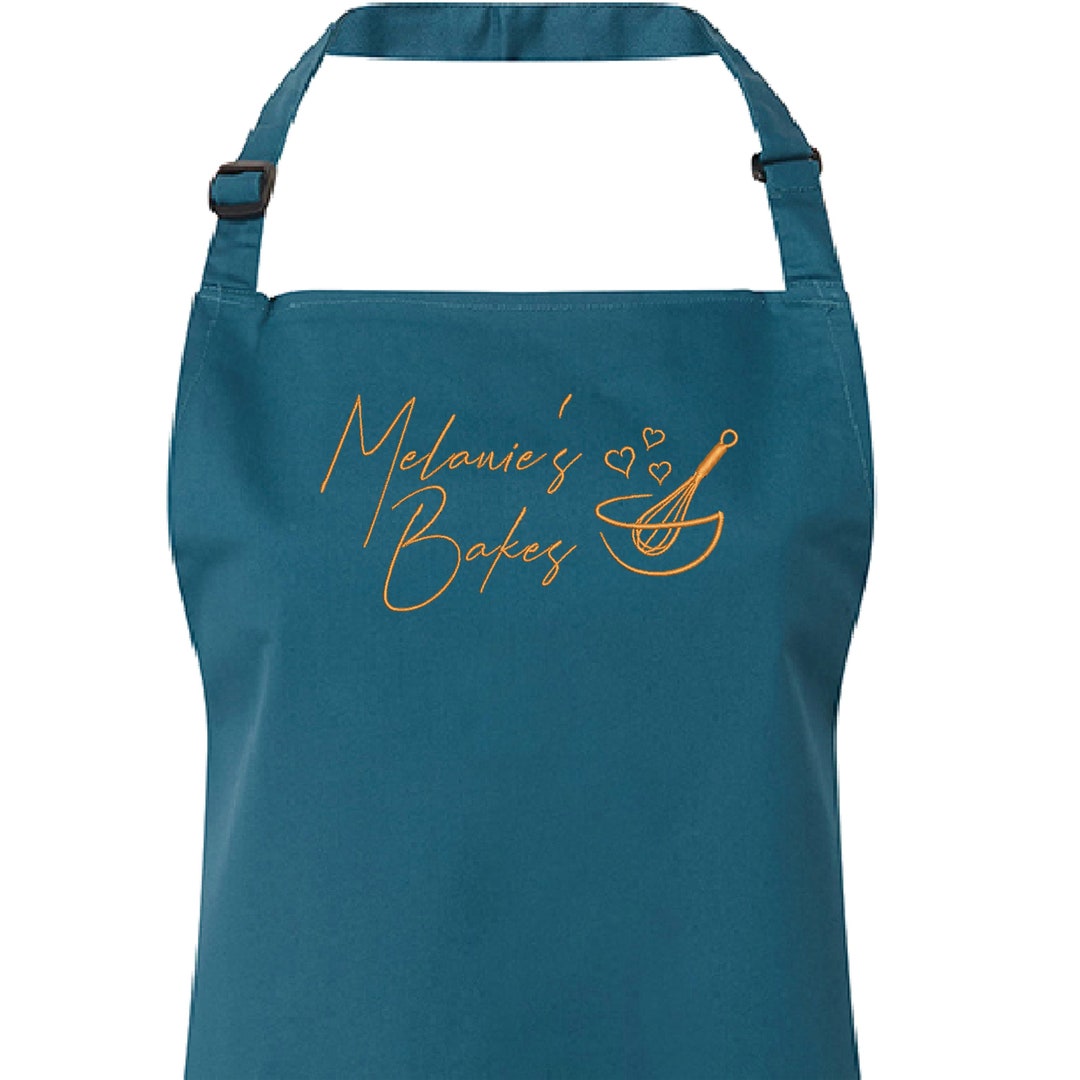 Personalised Embroidered Apron Ladies Apron / Baking Apron / Kitchen ...
