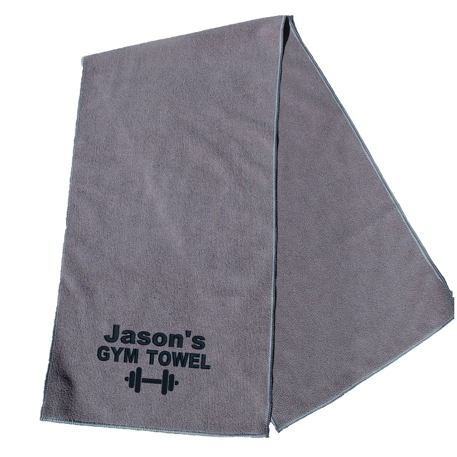 Personalised Embroidered Microfibre Gym Towel, Sports, Running, Fitness ...