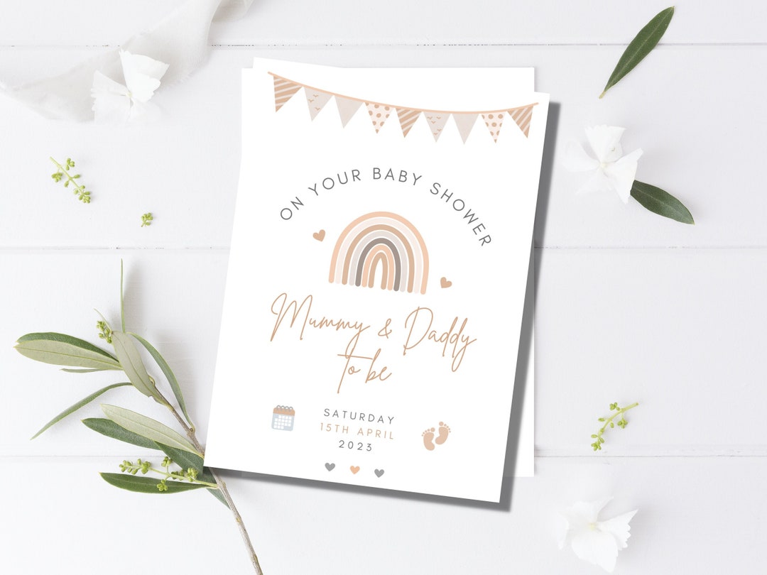 Baby Shower Card Mummy & Daddy to Be Card New Parents to Be - Etsy UK