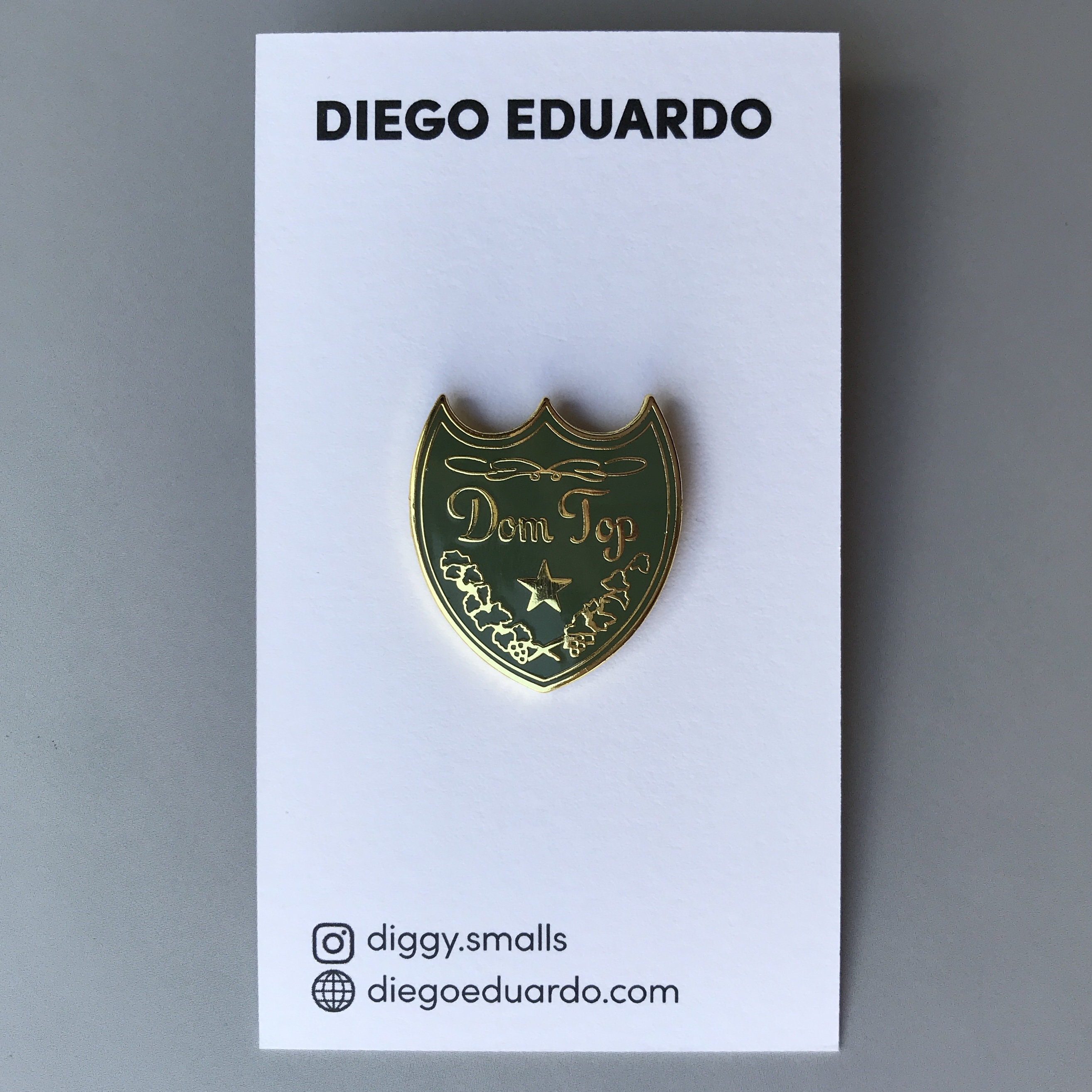 Dom Top / Hard Enamel Pin / Champagne - Etsy