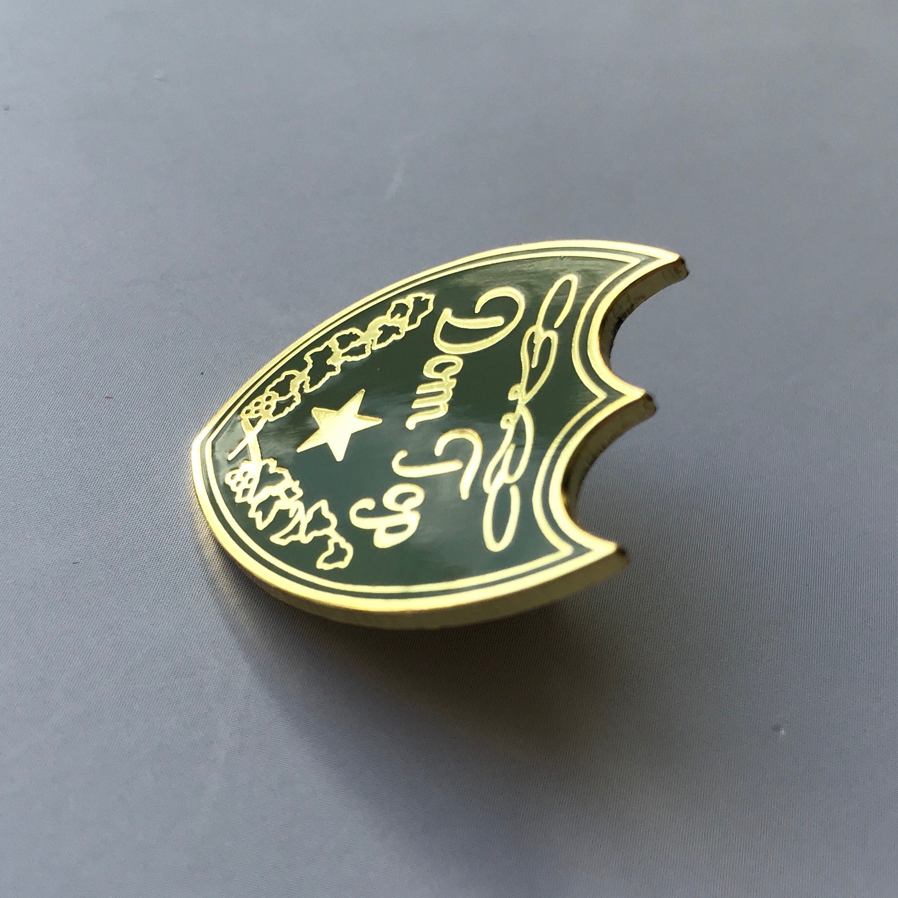Dom Top / Hard Enamel Pin / Champagne - Etsy