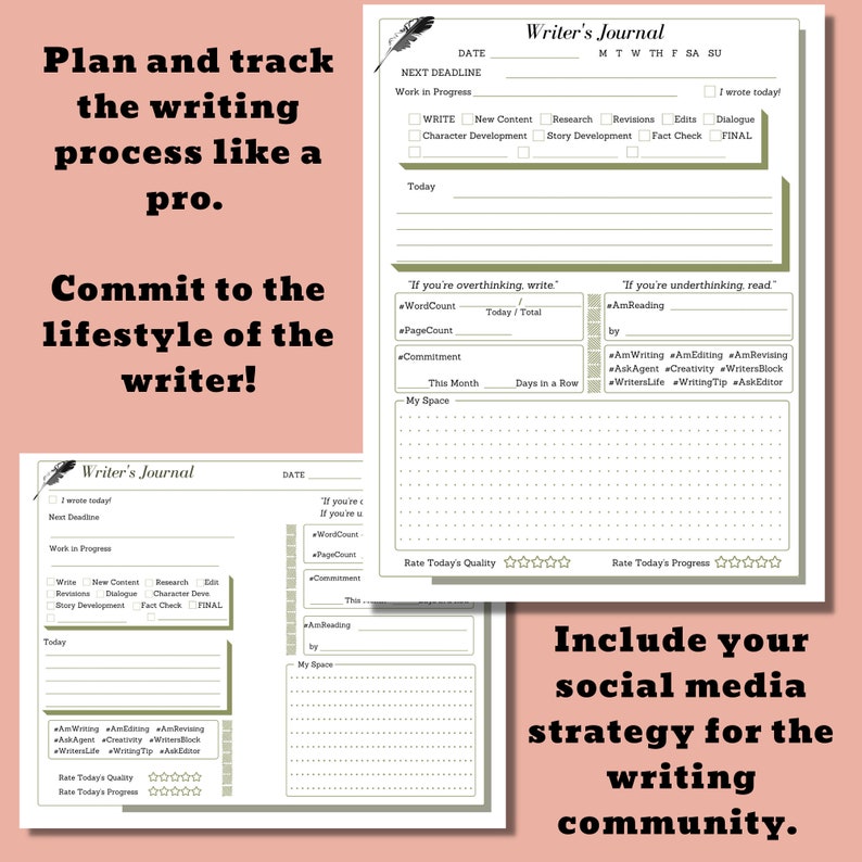 Late Edition Writer's Journal Plus Daily, Weekly, and Monthly Planners ...