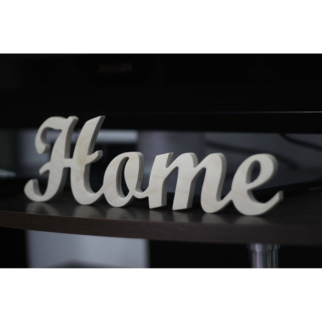 Home Wooden Letters, Home Sign, Home Decor, Table Sign Wooden Letters ...