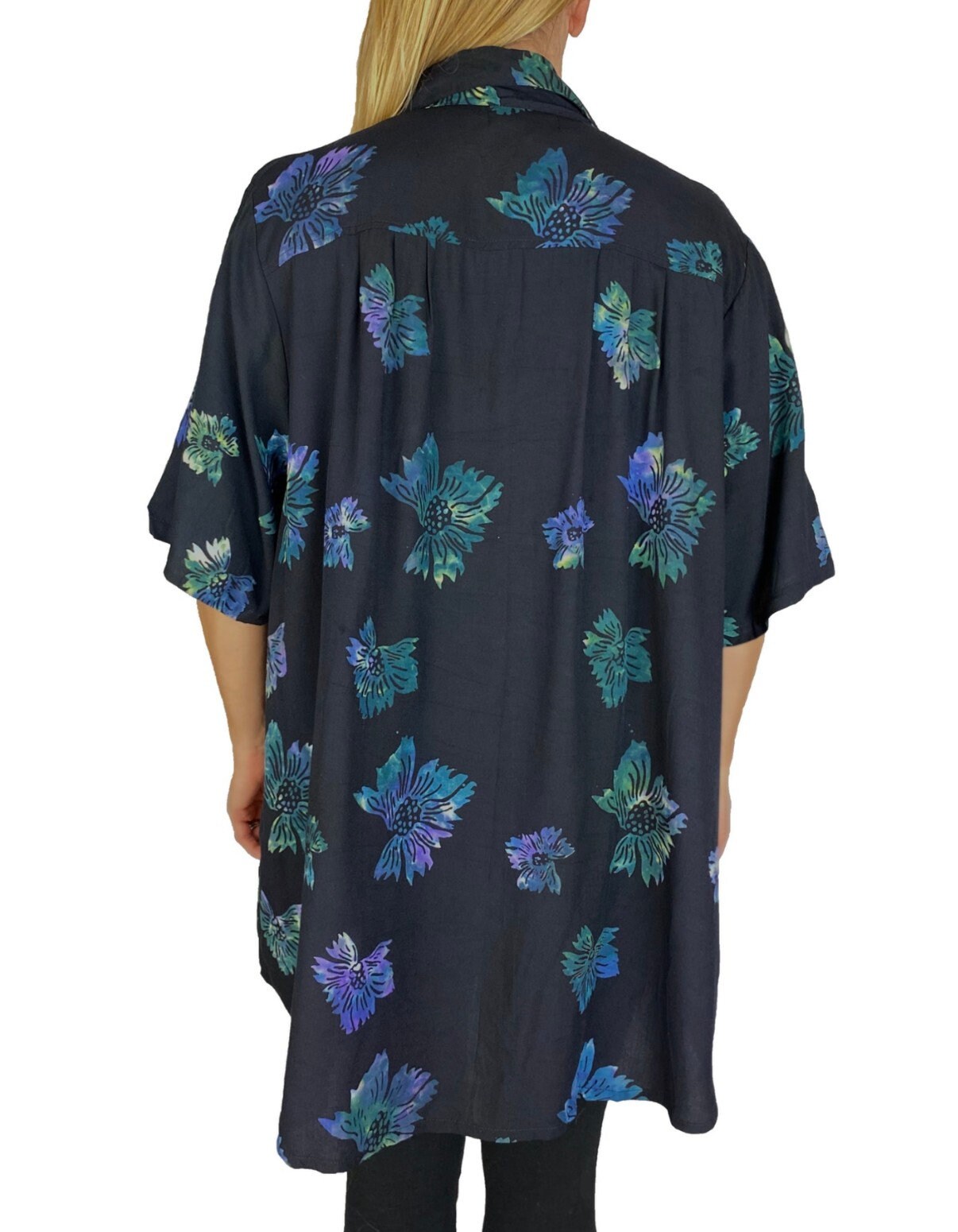 Women's Plus Size Top Blue Butterfly New Tunic Top 0X 1X - Etsy