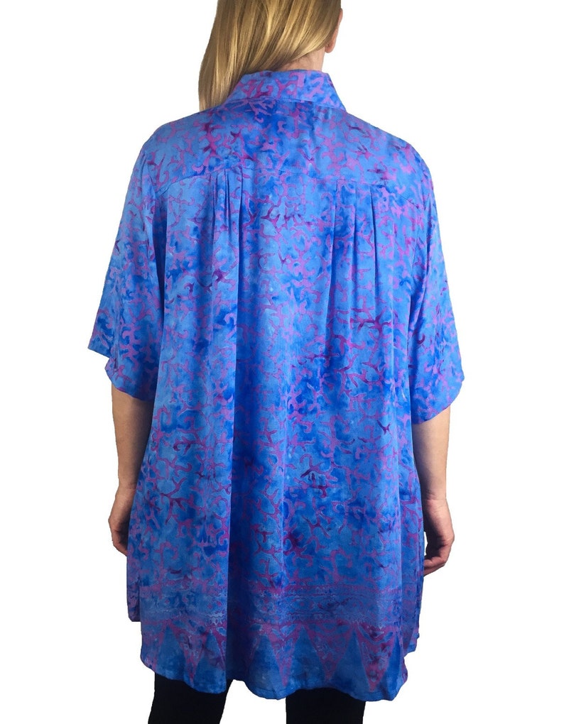 Womens Plus Size Tunic Webebop Batik Etsy