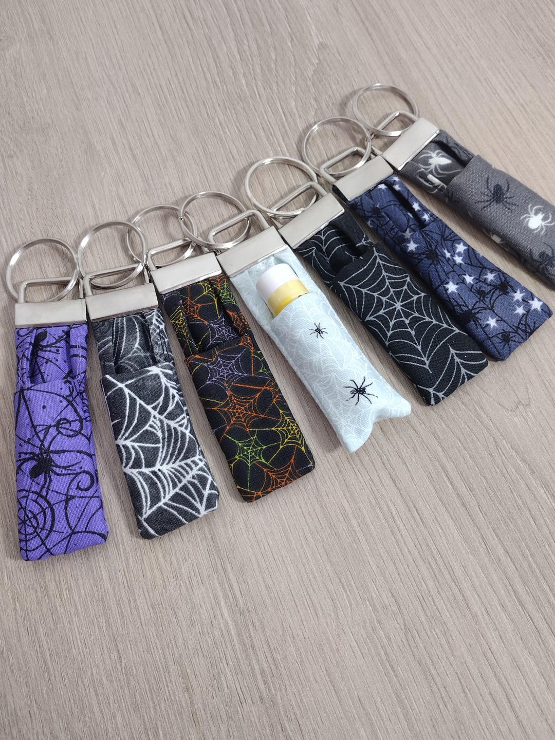 Creepy Crawlies Spider Lip Balm Holders - Spider Webs Key Chains - Etsy