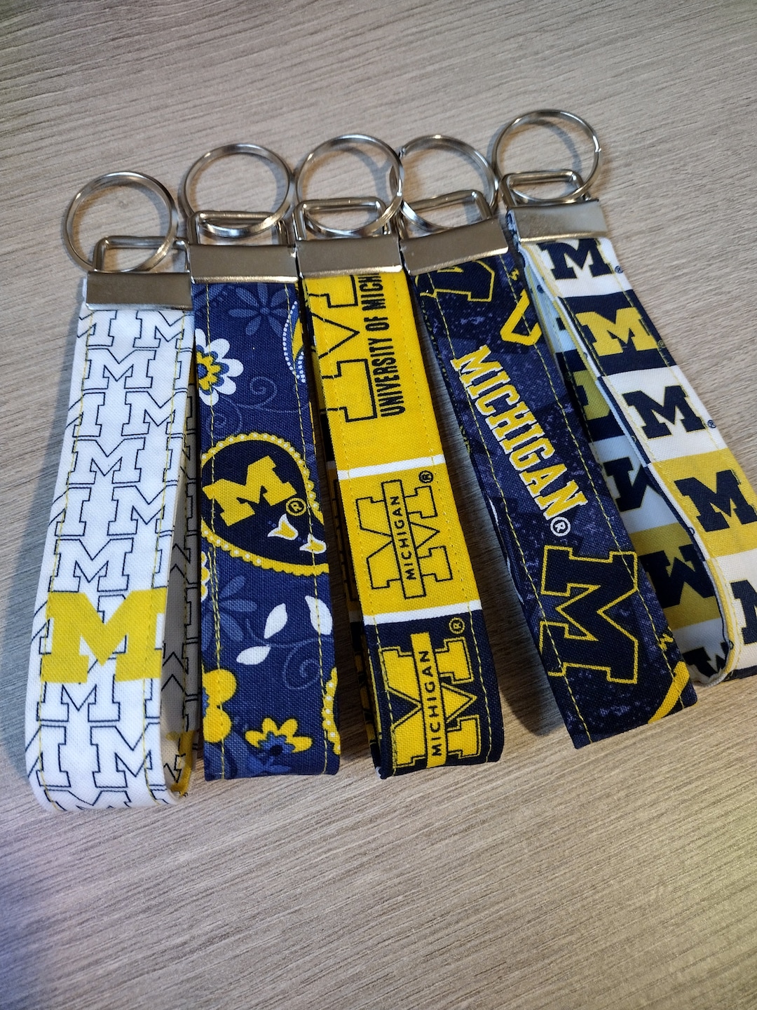U of M Key Fobs Michigan Keychain - Five Choices! - Etsy