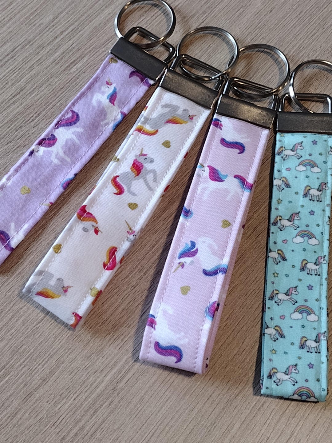 Unicorn Key Fob - Mythical Creatures Key Chain - Fantasy Wristlets - Etsy