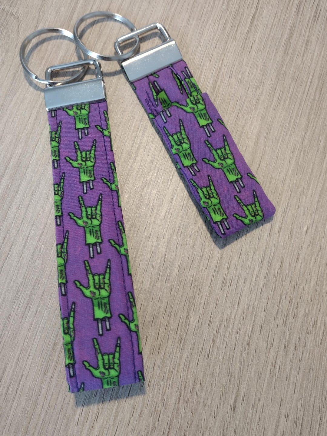 Zombie I Love You Sign Language Key Chain Cotton Wristlet: ASL Lip Balm ...