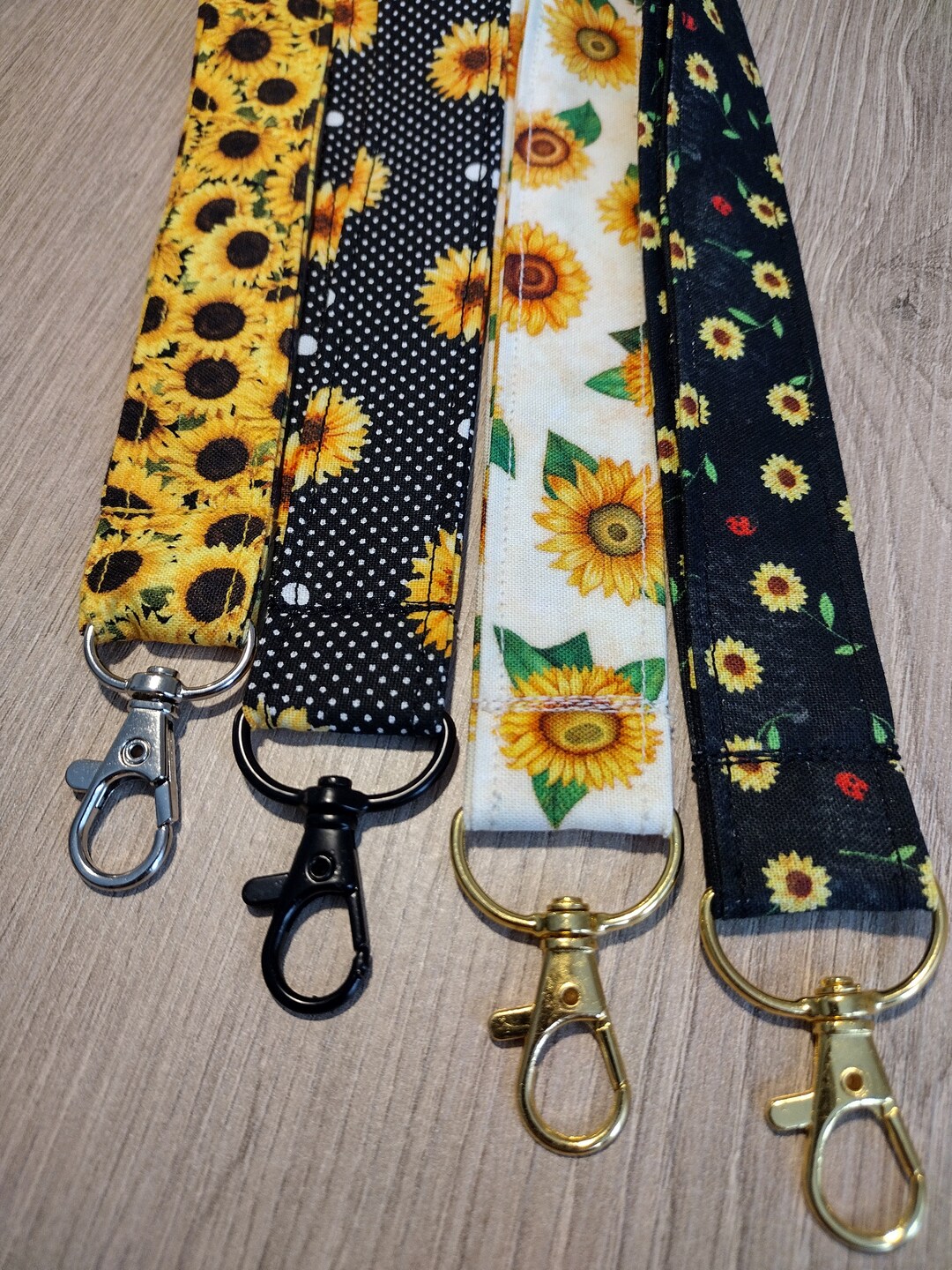 Sunflowers Lanyard - Floral ID Badge Lanyard - Etsy