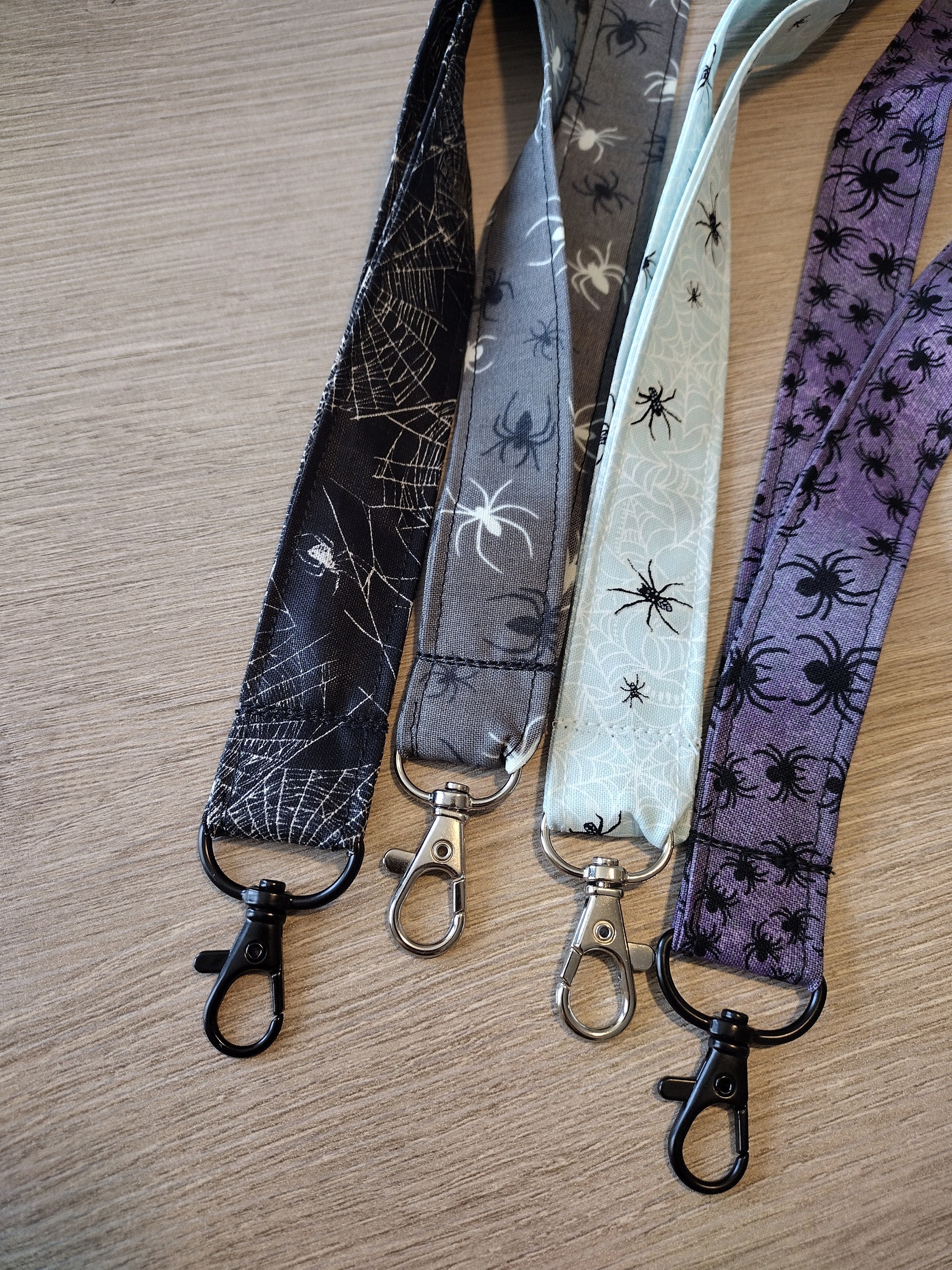 Spiders Lanyards Spooky Halloween ID Badge Holders Multiple Choices - Etsy