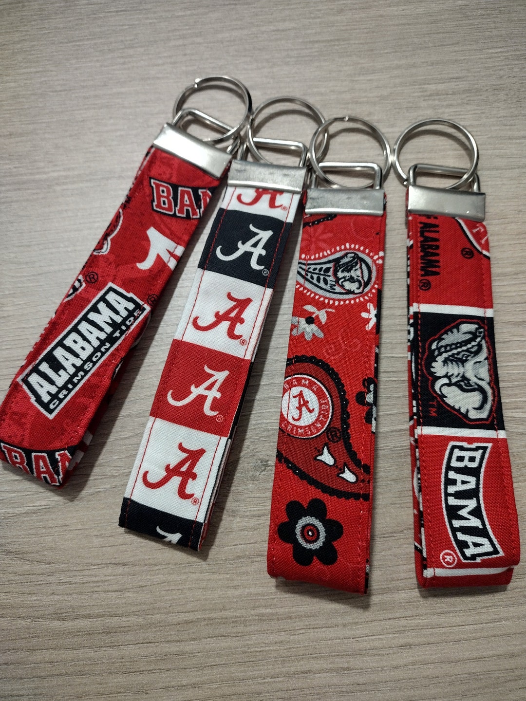 Alabama Key Fob - Crimson Tide Key Chain - U of A Wristlet - Lip Balm ...