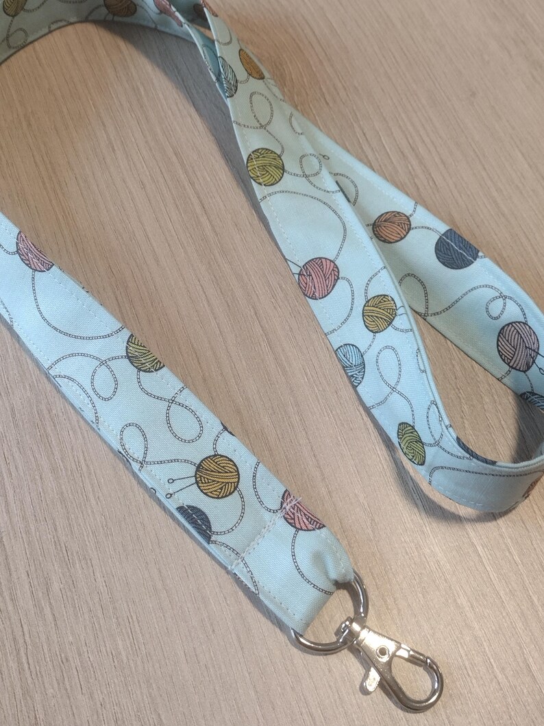 Balls of Yarn Lanyard: Fiber Artist ID Badge Holder - Etsy