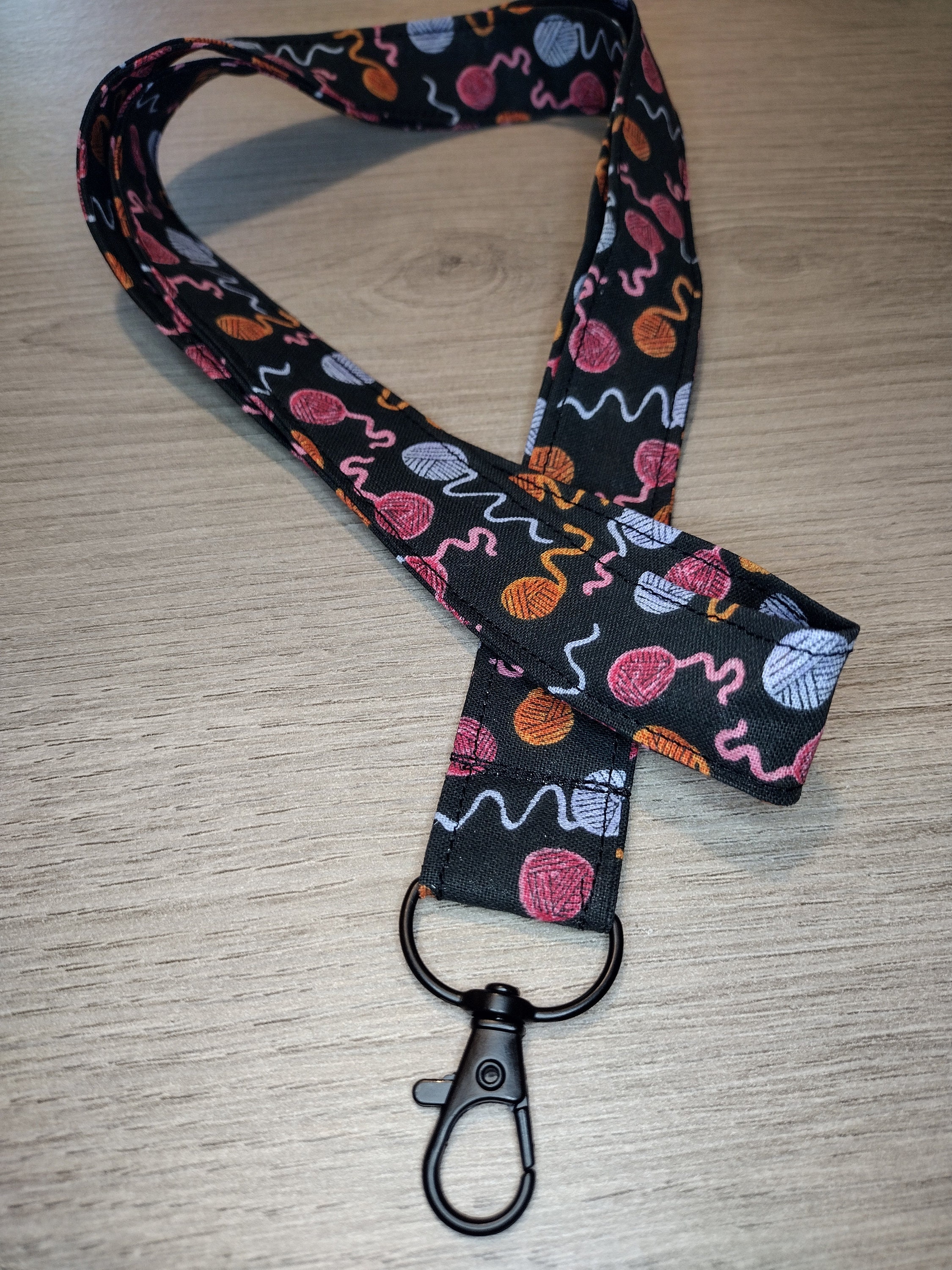 Balls of Yarn Lanyard: Fiber Artist ID Badge Holder - Etsy