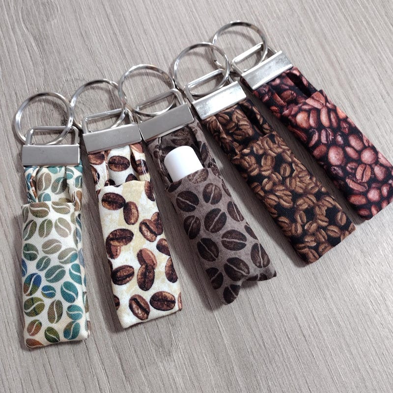 Coffee Themed Key Chain - Etsy