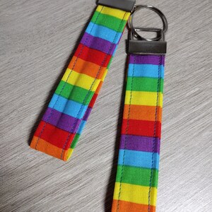 Pride Month Key Fob LGBTQ Key Chain Rainbows Wristlet - Etsy