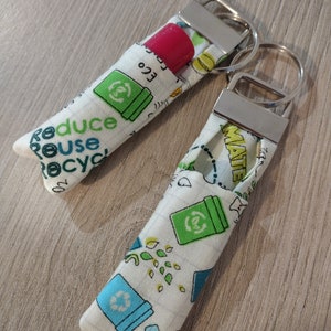 Earth Day Key Fob - Recycle, Reuse, Reduce Lip Balm Holders - Go Green ...