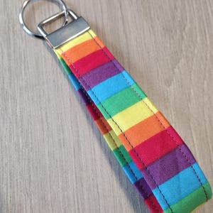 Pride Month Key Fob LGBTQ Key Chain Rainbows Wristlet - Multiple ...
