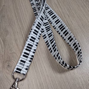Music Themed Lanyards Music Notes ID Badge Holder - Your Choice! - Etsy