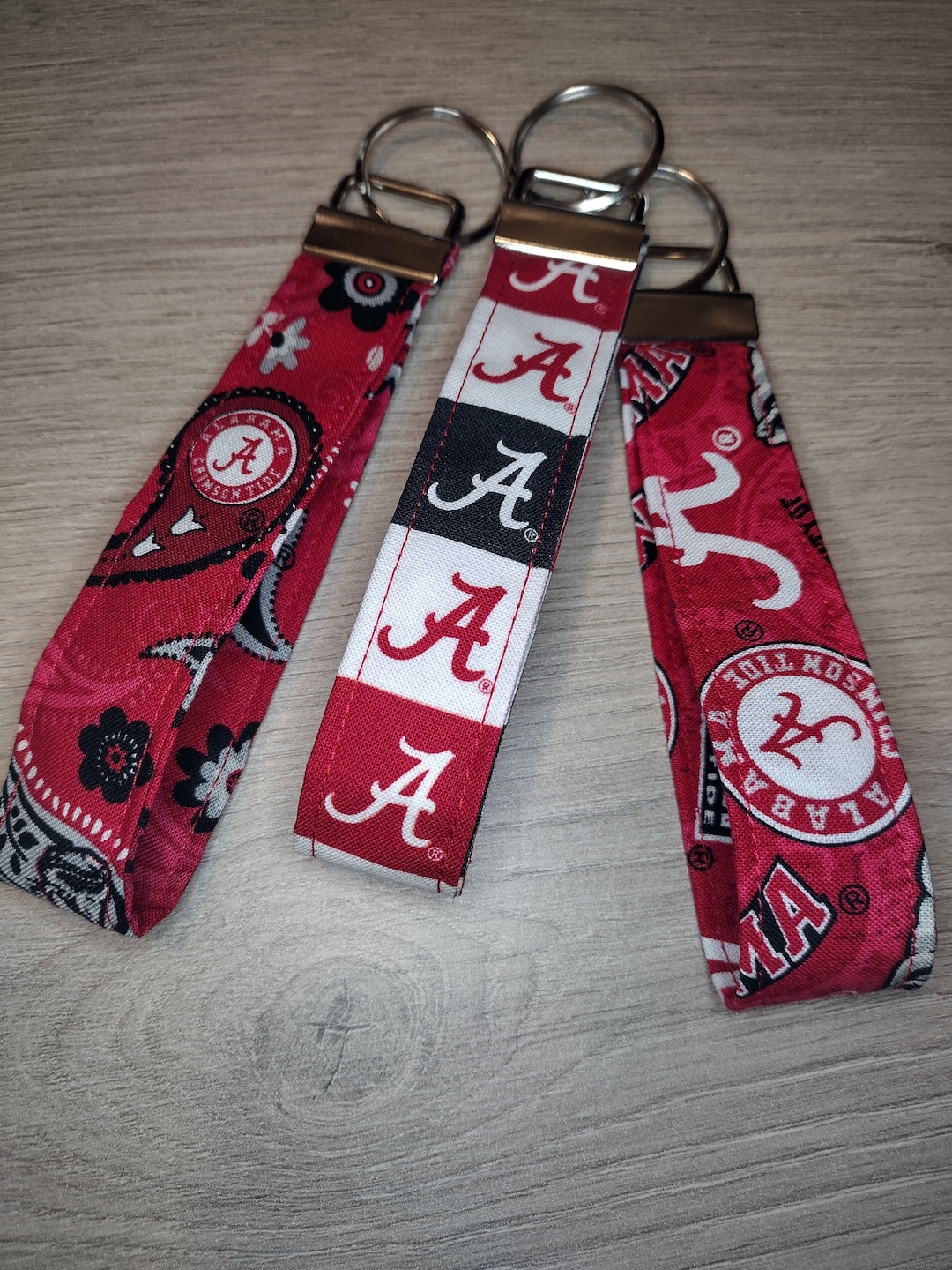 Alabama Key Fob Crimson Tide Key Chain U of A Wristlet - Etsy