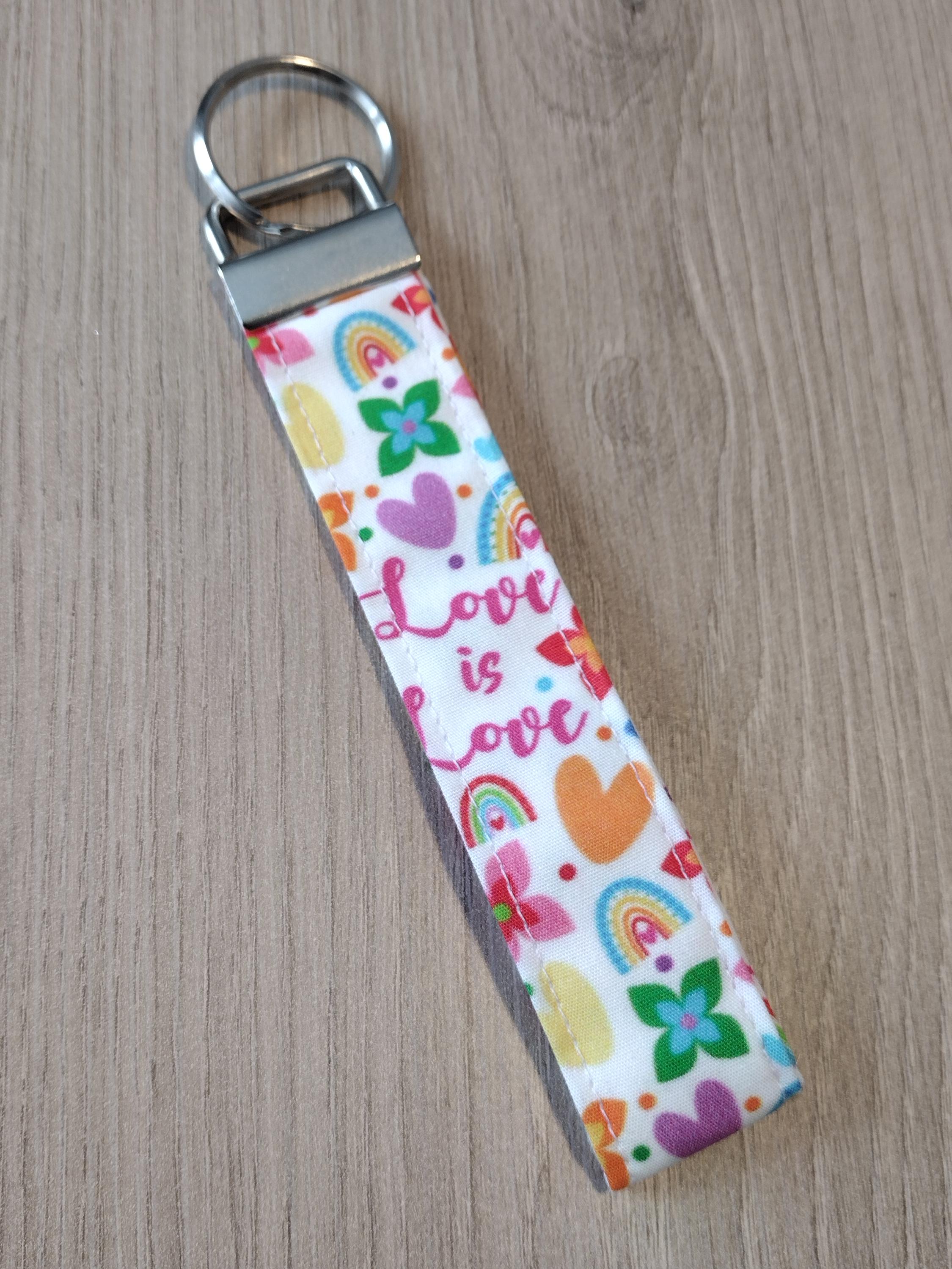 Pride Month Key Fob LGBTQ Key Chain Rainbows Wristlet - Multiple ...